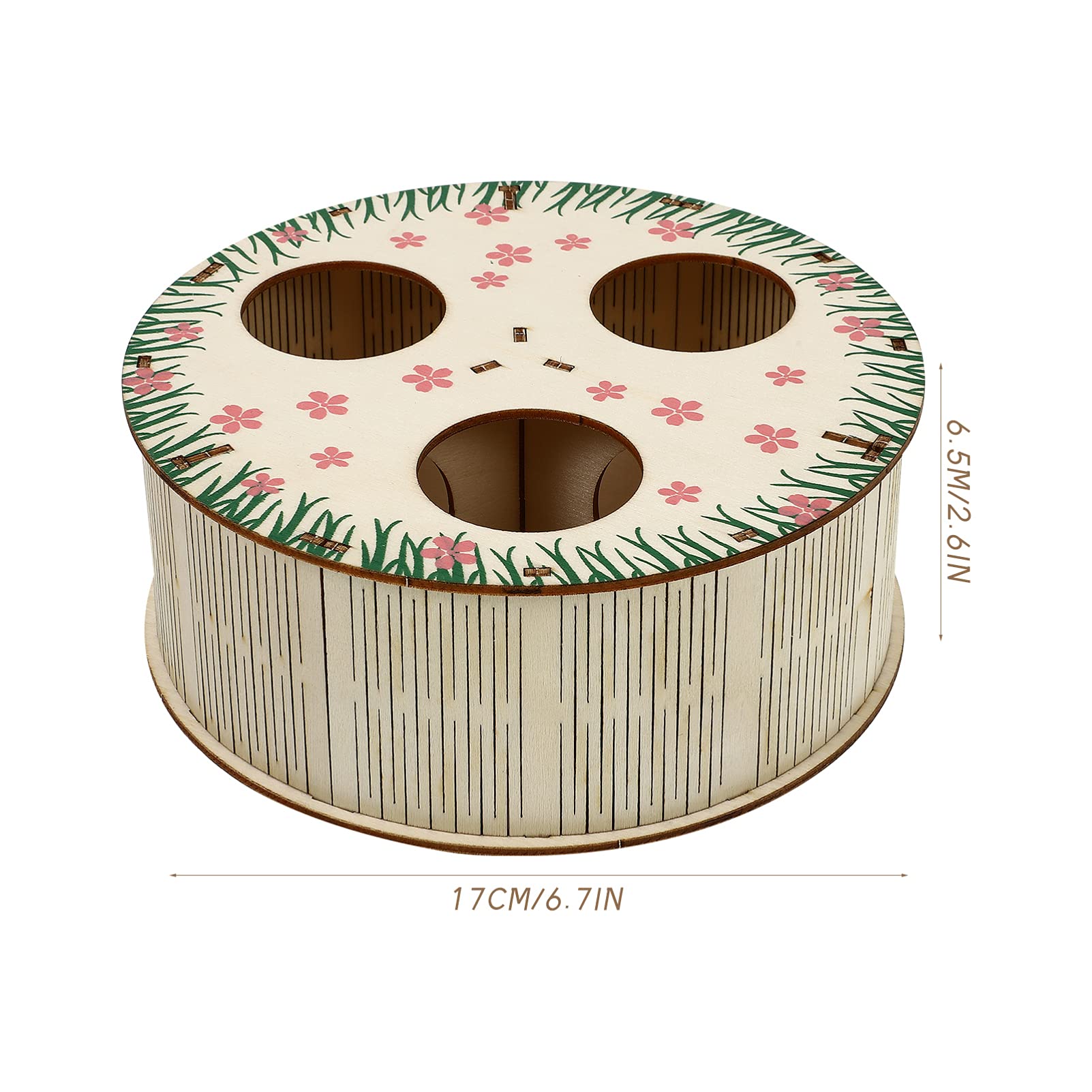 Hamster Tunnel Maze Toy Small Pets Wood Hideout Play Hut Animal Habitat House Exercising Toy Climbing Platform for Dwarf Hedgehog Rat Sugar Glider Gerbil