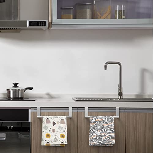Towel Rack for Cabinet, Strong Steel Kitchen Over Cabinet Towel Bar Rack