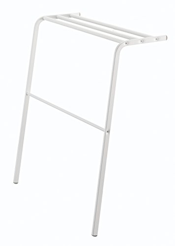 YAMAZAKI home Plate Leaning Bath Towel Hanger White,