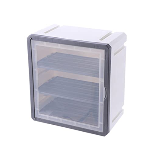 Medicine Box Wall-Mounted Medicine Cabinet Household Multi-Layer Free Movement of Compartments Non-Porous Wall Mount Plastic (Without Medicine)