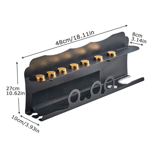 Wall Mount Holder Compatible with Dyson Airwrap Styler and Dyson Supersonic Hair Dryer, 2 in 1 Organizer Stand Storage Shelf Compatible with Dyson Curling Iron Wand for Bathroom Bedroom