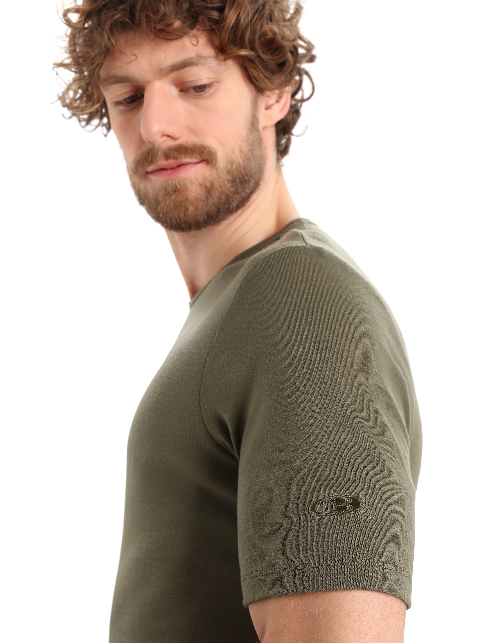 Icebreaker Merino T-Shirts for Men - Loden - XX-Large