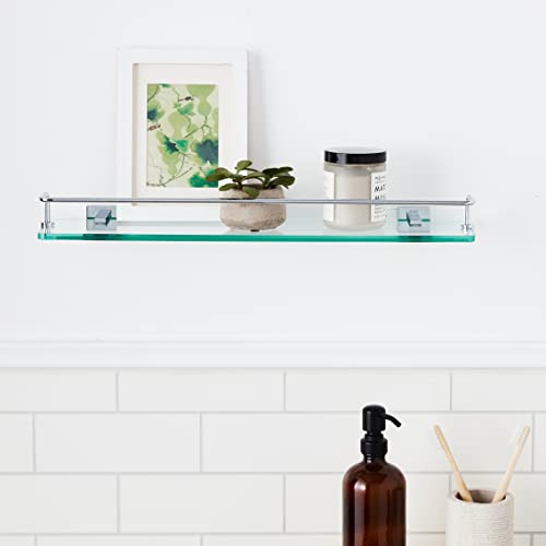 Kraus KEA-14445CH Aura Bathroom Accessories - Shelf with Railing