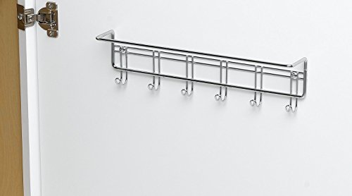 ClosetMaid 3064 6 Hook Towel Rack, Chrome