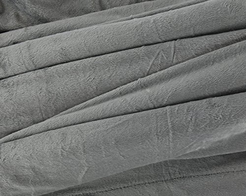 berry bebe Sherpa Throw Blanket Personalized Gray, Large Size 50x60 Reversible Fuzzy Microfiber All Season Custom Blanket for Bed or Couch, College Dorm Gift for The Whole Family
