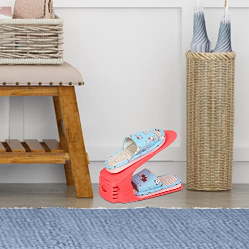 Shoe Space Saver,Double Deck Easy Shoe Stacker for Sneakers - 3-Level Shoe Shelf Space-Saving Storage Shoe Stacker Holder Harrod