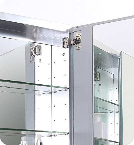 Fresca 60" Wide x 36" Tall Bathroom Medicine Cabinet w/Mirrors