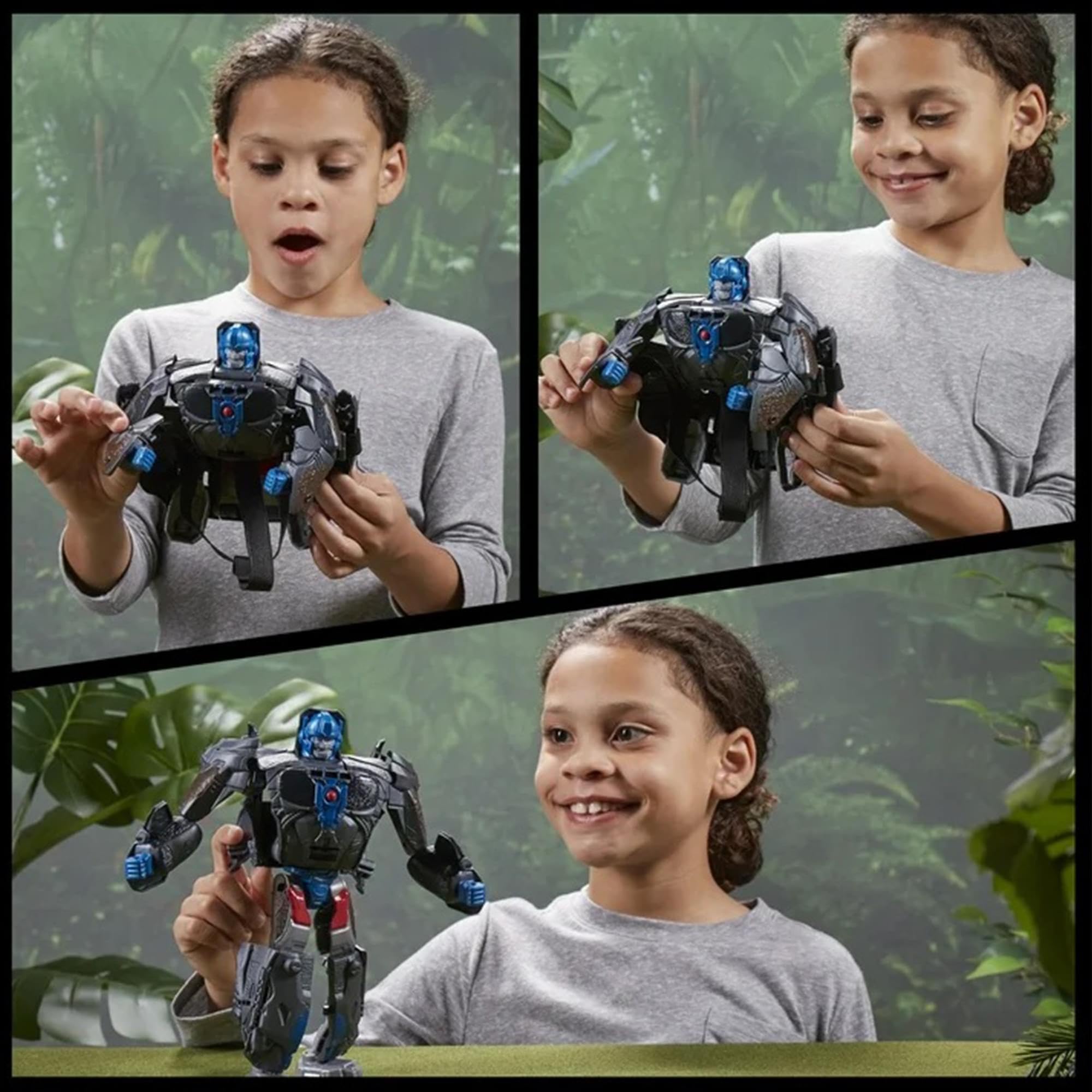 Transformers Rise of the Beasts Movie Optimus Primal, 2-in-1 Converting Roleplay Mask Action Figure Toy, 6+ Years, 9-inch