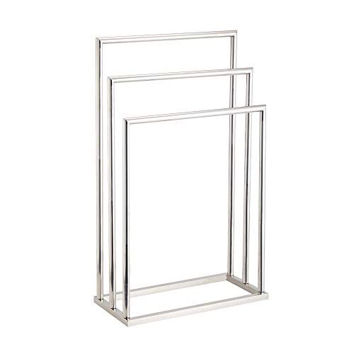 Freestanding Towel Rack,Naturous 3 Tier Metal Towel Bar Stand Stainless Steel Bathroom Towel/Kitchen Towel Rack Stand