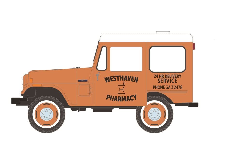 Westhaven Delivery Service Truck 1974 DJ-5, Copper/Bronze and White - Greenlight 35200B/48-1/64 Scale Diecast Model Toy Car