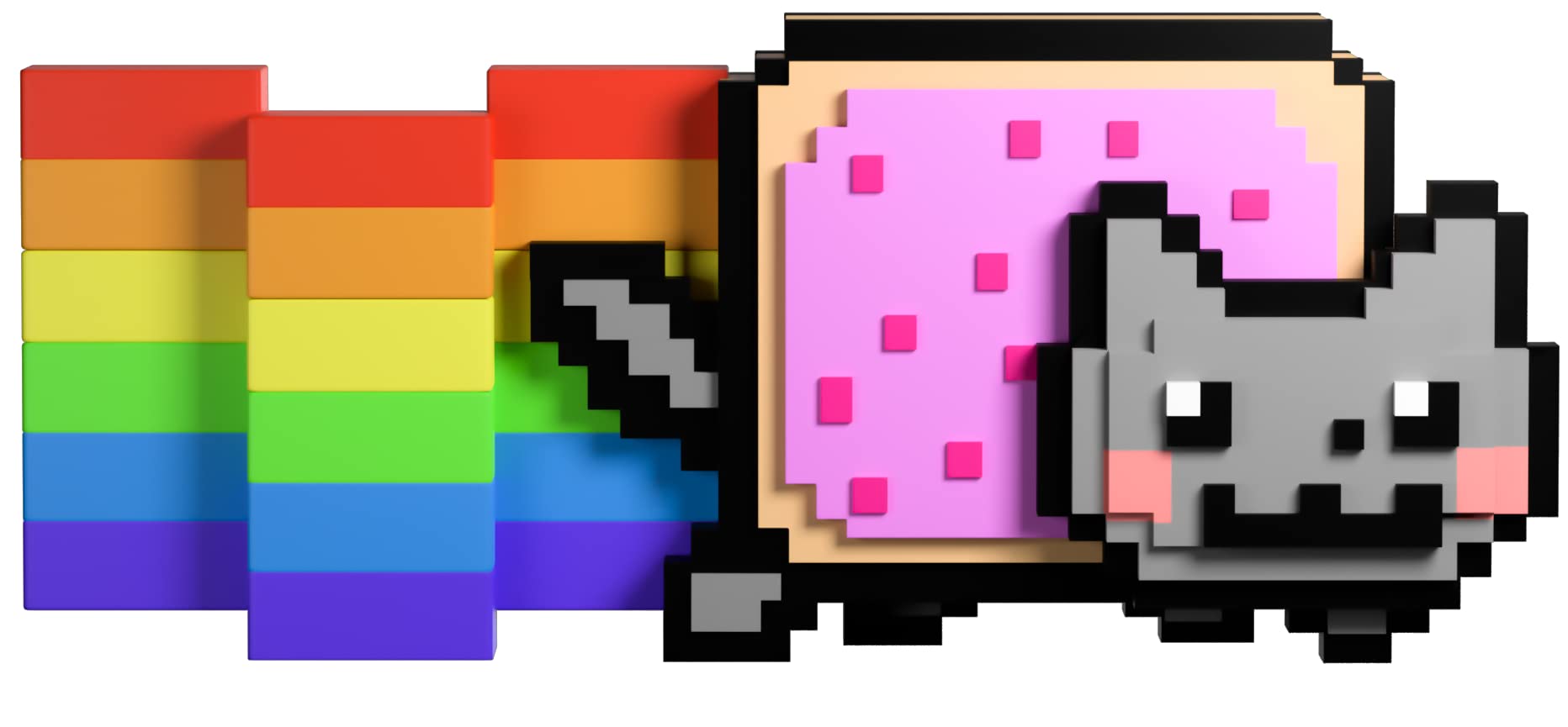 Youtooz Nyan Cat Vinyl Figure, 4.5" Meme Nyan Cat Figure, Flying Poptart Cat Figure, Nyan Cat Toy Meme Collection Based on Famous Internet Meme