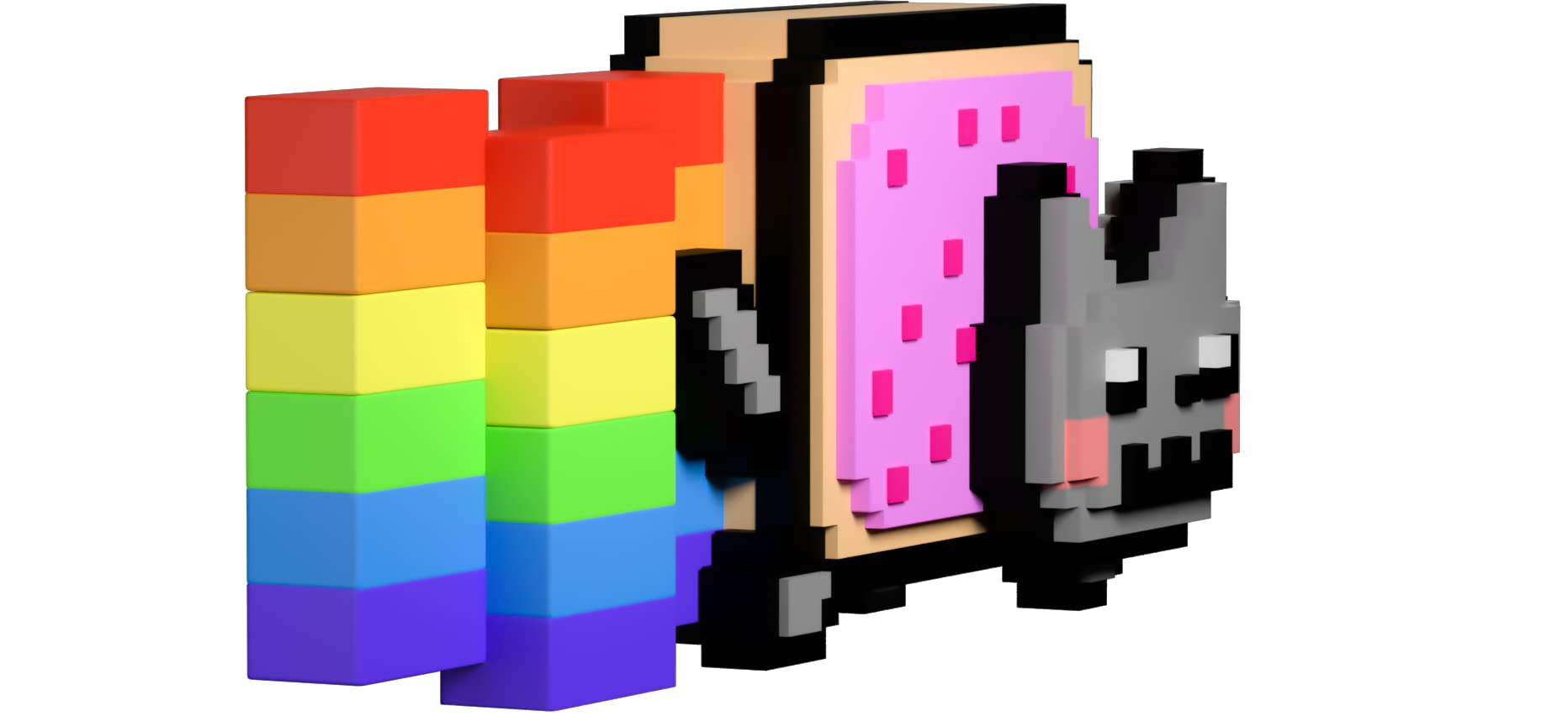 Youtooz Nyan Cat Vinyl Figure, 4.5" Meme Nyan Cat Figure, Flying Poptart Cat Figure, Nyan Cat Toy Meme Collection Based on Famous Internet Meme