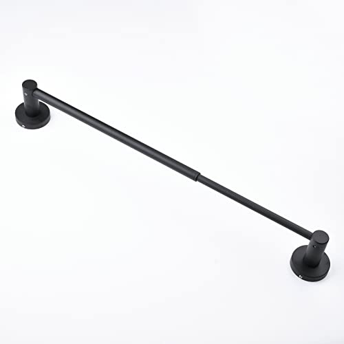 Adjustable Retractable Towel Bar 16βto 26β, SHUNLI Black Bathroom Towel Rack Bath Hand Towel Holder Flexible, Wall Mounted/SUS304 Stainless Steel