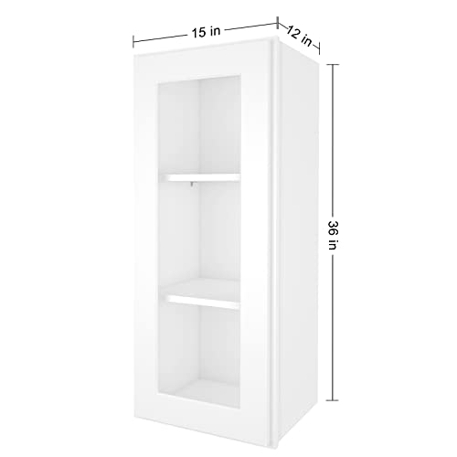 LOVMOR Wall Mounted Cabinet, Medicine Cabinet, Over-The-Toilet Storage with Soft Close Door & Adjustable Shelf for Bathrooms, Kitchens(Glass Not Included).