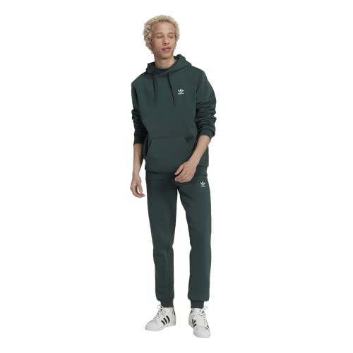 adidas Originals Men's Adicolor Essentials Trefoil Hoodie, Mineral Green, Medium
