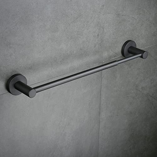 Adjustable Retractable Towel Bar 16βto 26β, SHUNLI Black Bathroom Towel Rack Bath Hand Towel Holder Flexible, Wall Mounted/SUS304 Stainless Steel