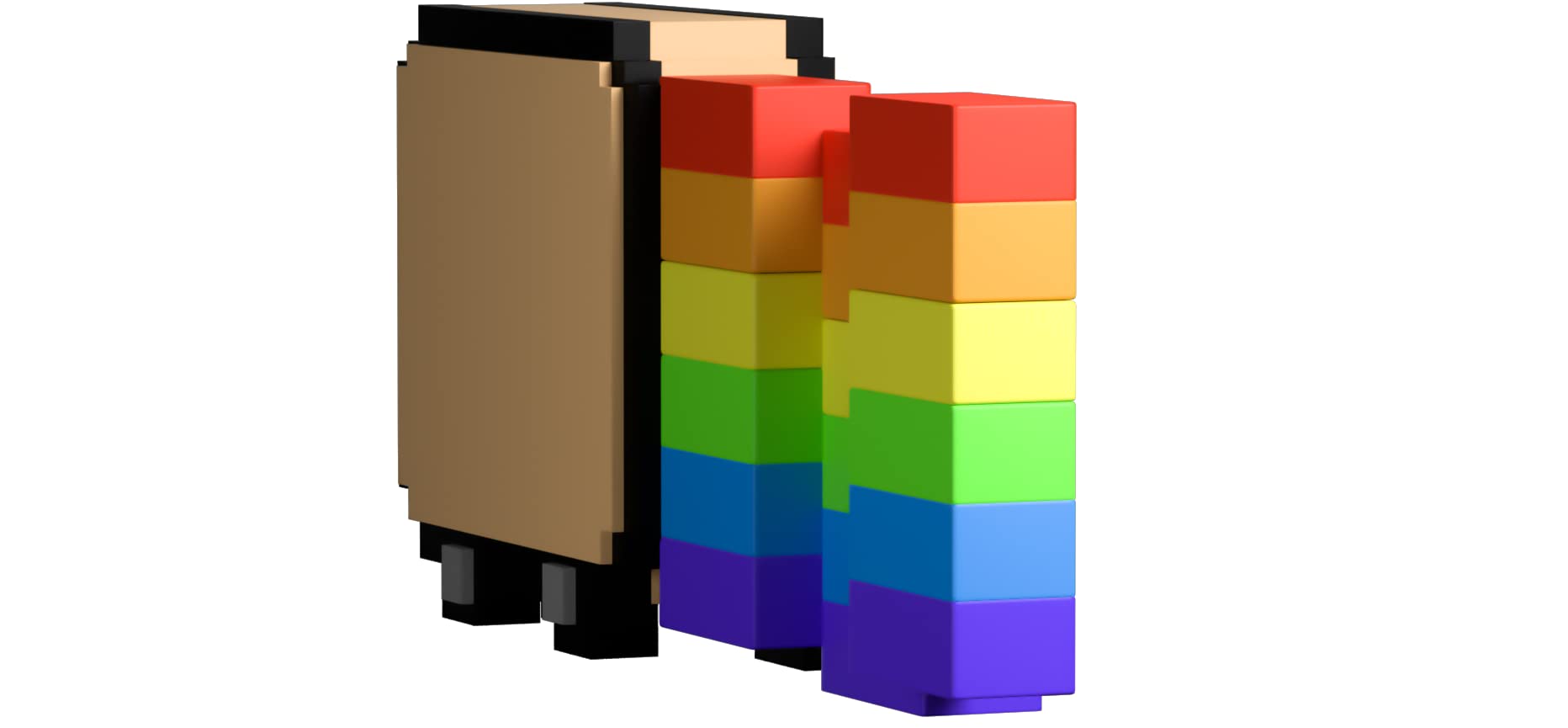Youtooz Nyan Cat Vinyl Figure, 4.5" Meme Nyan Cat Figure, Flying Poptart Cat Figure, Nyan Cat Toy Meme Collection Based on Famous Internet Meme