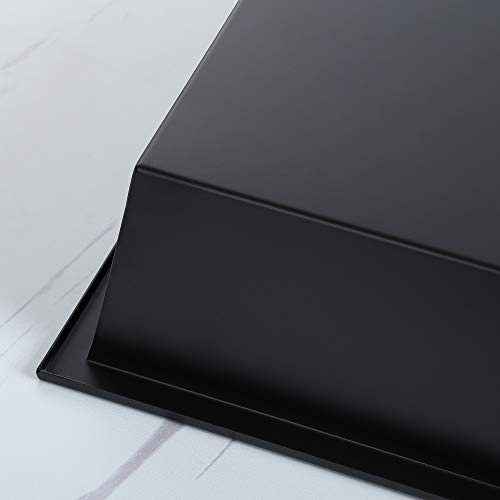DecoMust 12“ X 12” Stainless Steel Shower Niche Modern and Elegant Design, Easy to Install, Perfect for Shampoo and Soap Storage (Matte Black)