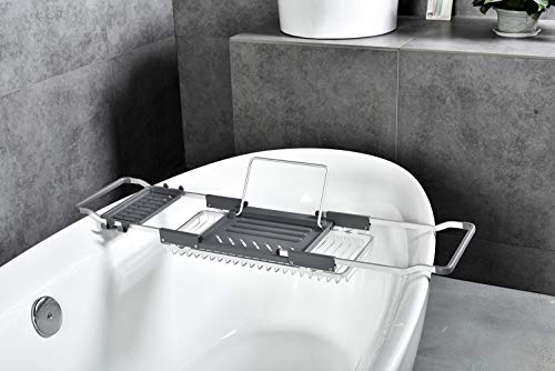 ToiletTree Products Aluminum Bathtub Caddy Tray