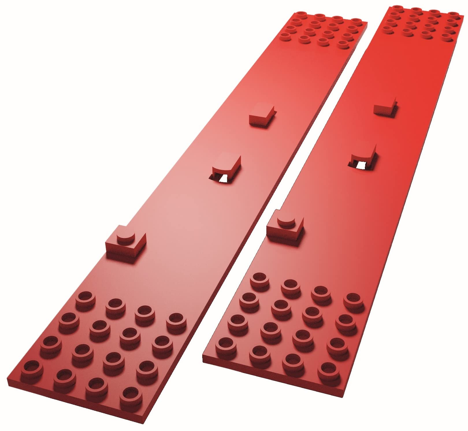 Carrera GO Build 'N Race Expansion Pack Includes 6 Straights and 2 Clips/2Crossbars Compatible with Toy Building Blocks