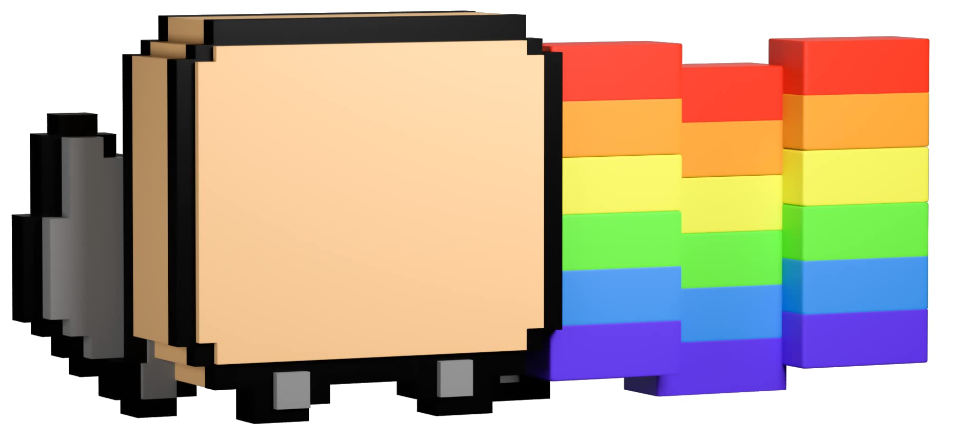 Youtooz Nyan Cat Vinyl Figure, 4.5" Meme Nyan Cat Figure, Flying Poptart Cat Figure, Nyan Cat Toy Meme Collection Based on Famous Internet Meme
