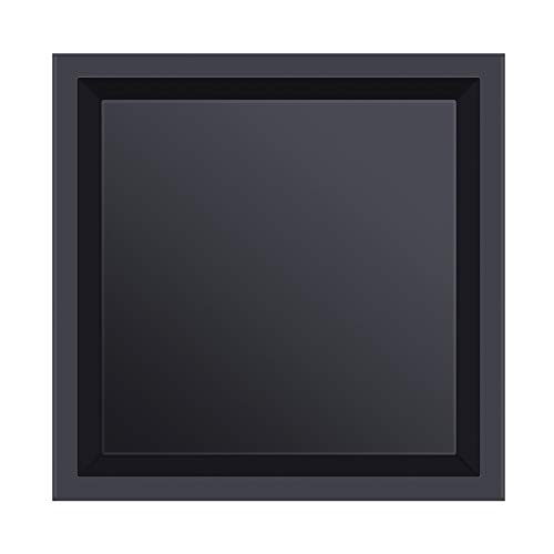 DecoMust 12“ X 12” Stainless Steel Shower Niche Modern and Elegant Design, Easy to Install, Perfect for Shampoo and Soap Storage (Matte Black)
