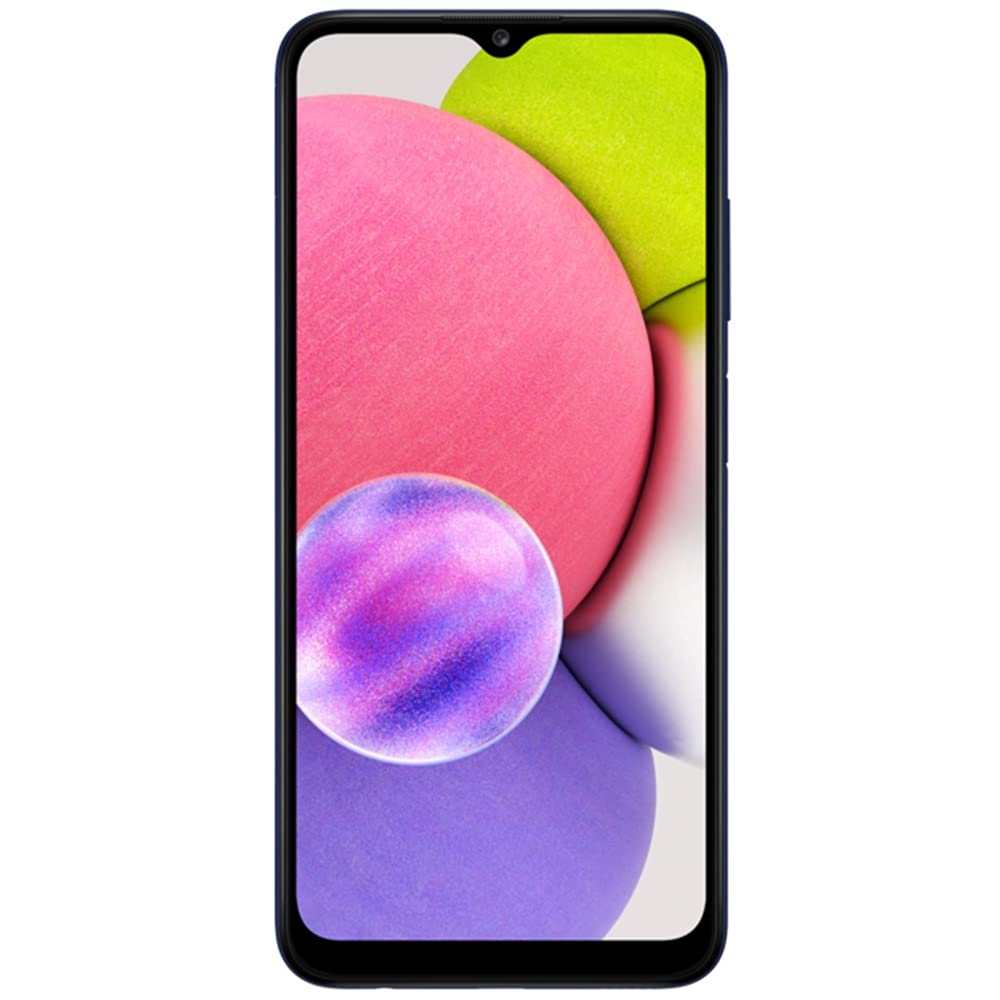 SAMSUNG Galaxy A03S (64GB, 4GB) 6.5" HD+, 5000mAh Battery Dual SIM GSM Unlocked 4G LTE (T-Mobile, AT&T, NOT Metro, Global) International Model A037M/DS (w/Fast Car Charger, Blue)