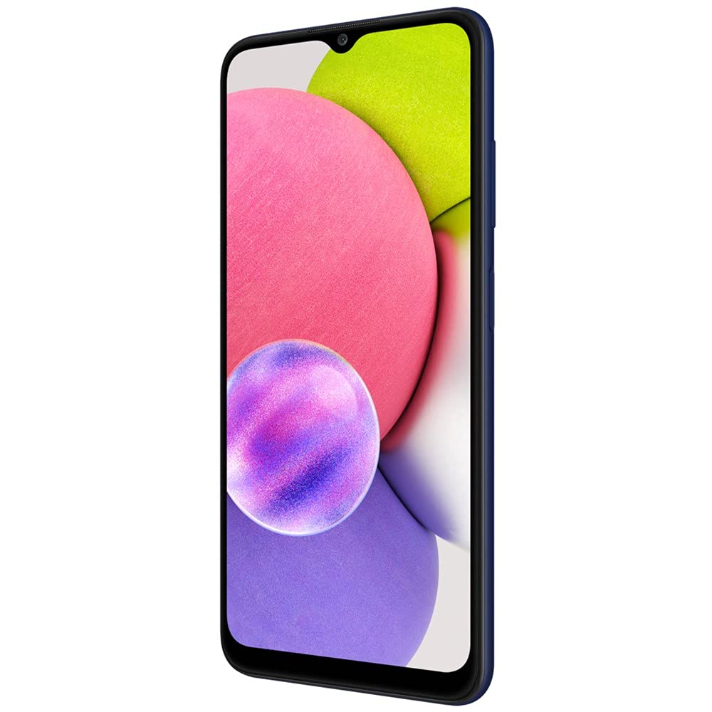 SAMSUNG Galaxy A03S (64GB, 4GB) 6.5" HD+, 5000mAh Battery Dual SIM GSM Unlocked 4G LTE (T-Mobile, AT&T, NOT Metro, Global) International Model A037M/DS (w/Fast Car Charger, Blue)