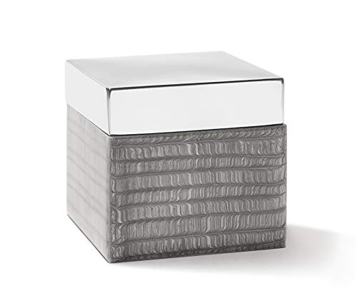 Ben&Jonah LuxeElegance Belli Anelli Resin with Hand Painted Lacquer Cotton Jar (4" L x 4" W x 3.5" H)