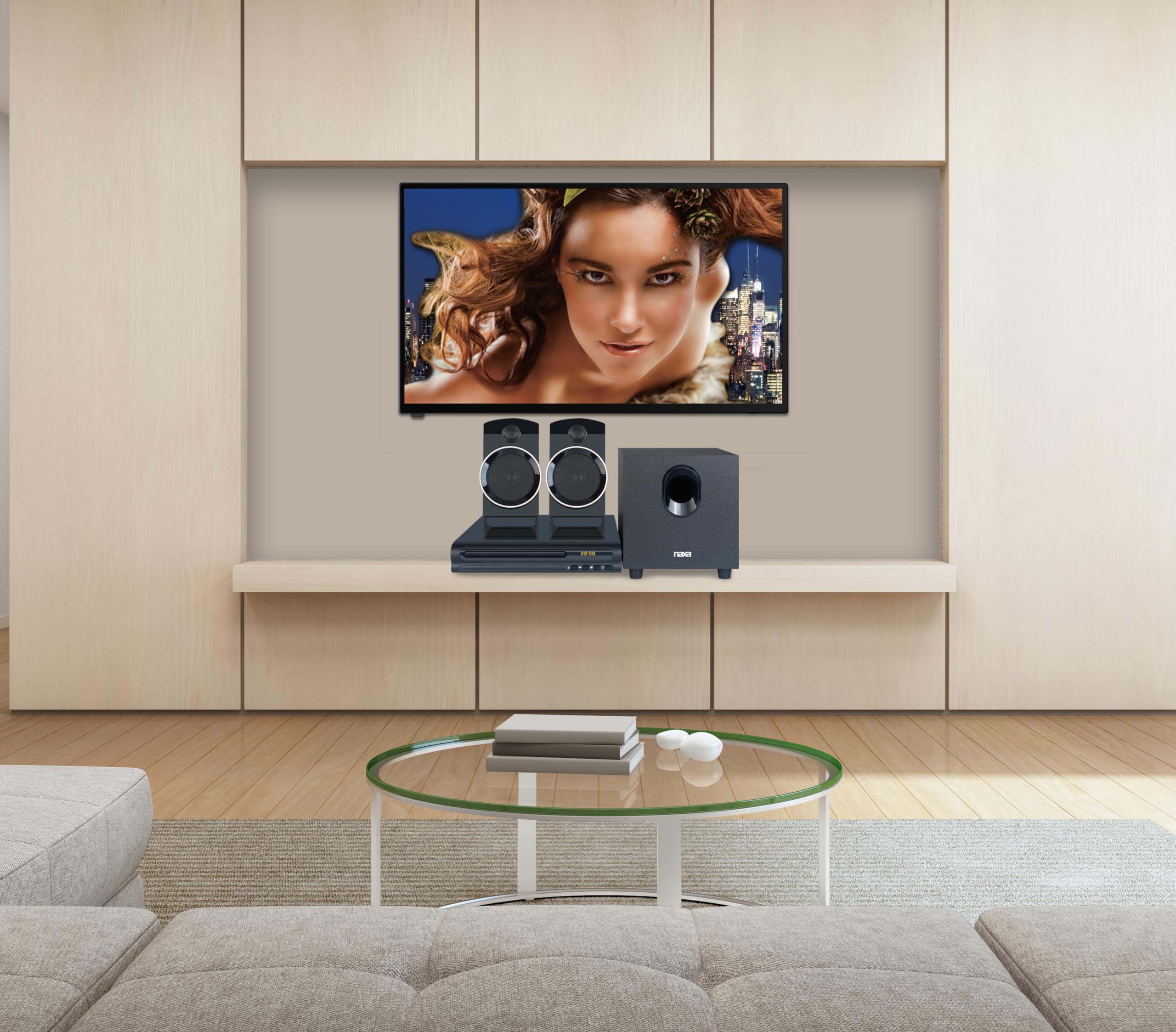 Naxa Electronics ND-863 2.1 Channel Home Theater DVD Speaker System