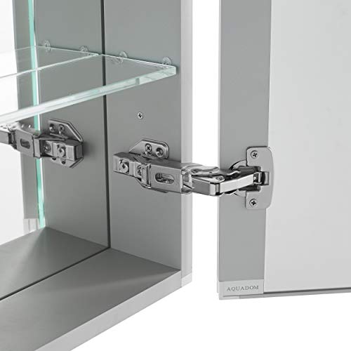 AQUADOM Royale, 60in x 36in x 5in Bathroom Medicine Cabinet Integrated 3X Magnifying Mirror