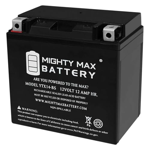 Mighty Max Battery YTX14-BS Replacement Battery for Duralast Gold ETX14