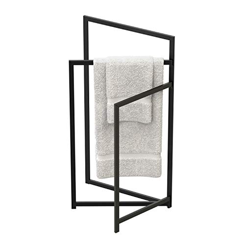Gatco Freestanding Towel Holder, Matte Black