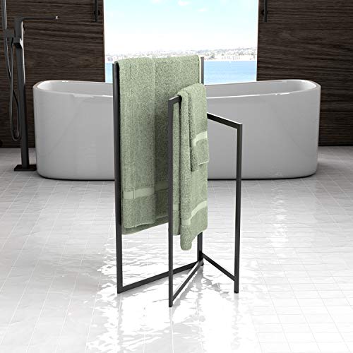 Gatco Freestanding Towel Holder, Matte Black