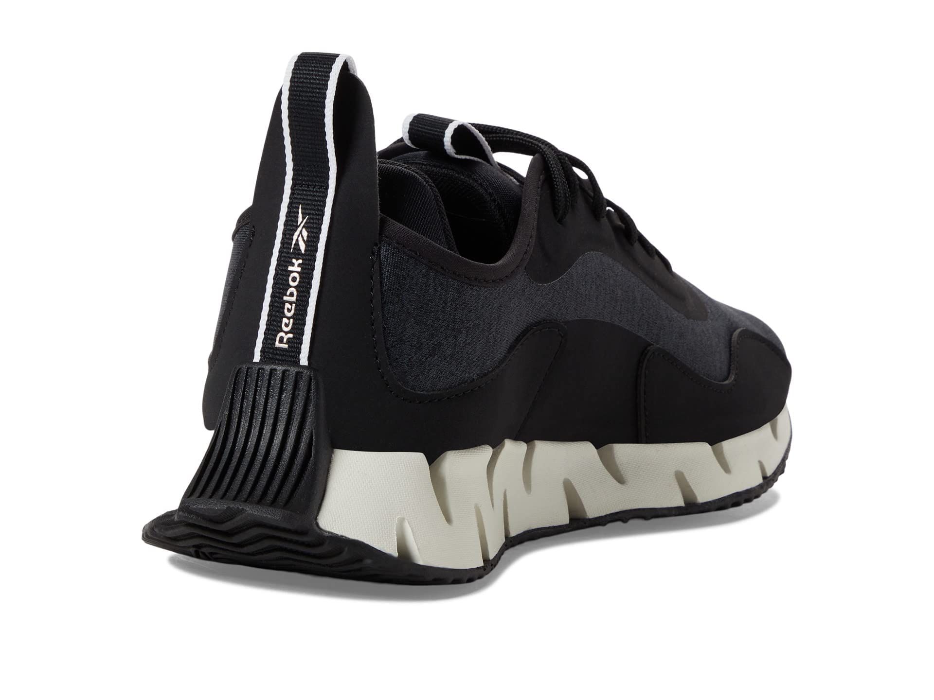 Reebok Women's Zig Dynamica Sneaker, Black/Chalk/Rose Gold, 10