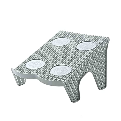 MACIMO Shoe Hanger Footwear Support Rack Space Saving Double Layer Plastic Space Saver Holder (Color : B)