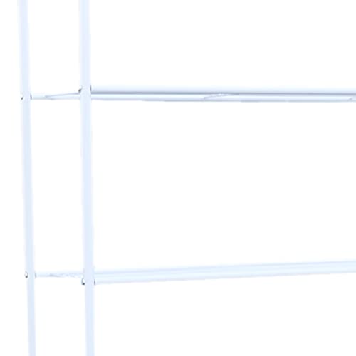 3-Tier Over-The-Toilet Storage Rack, Iron Space Saver Organizer Rack Stable Freestanding Anti-Tilt Shelf Bathroom Organizer Shelf Toilet Stands, 70.9x24.4x12.6 Inch (White)