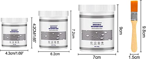 ZJYL Polyurethane Waterproof Coating, Transparent Waterproof Coating Agent, Waterproof Insulating Sealant-Repair and Seal Cracks, for Repairing Joints, Pipes, Drains, Roofs (300g)