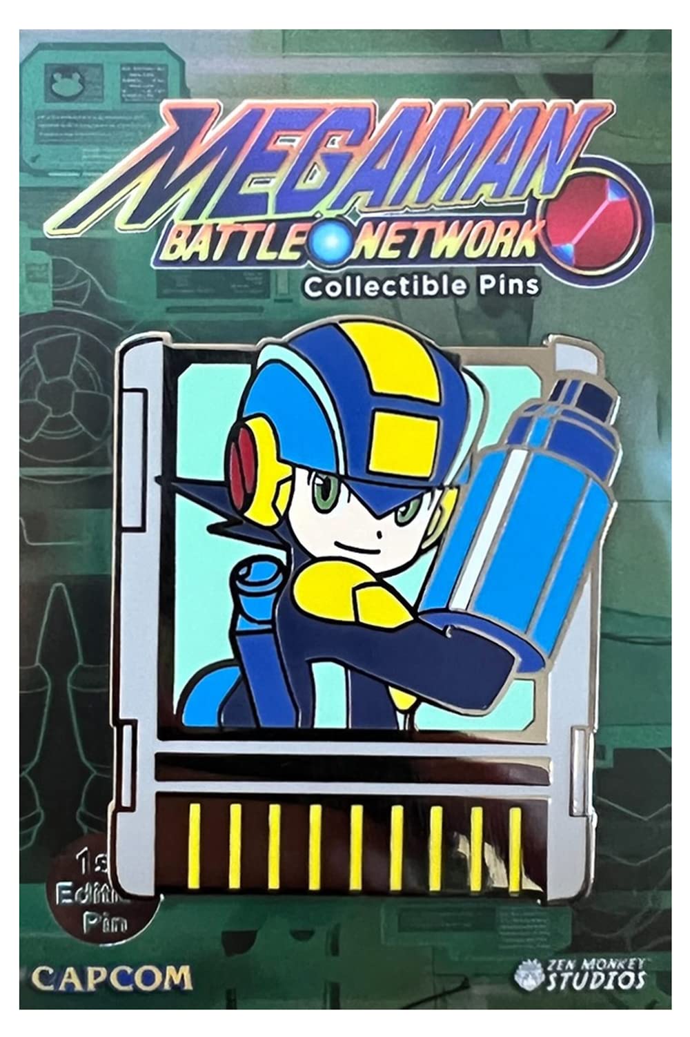 Mega Man.EXE Chip - Mega Man Battle Network Collectible Enamel Pin