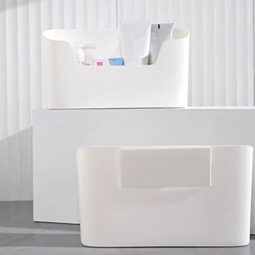 Hanging Storage Box Wall Mount: White Sundries Holder Self Adhesive Wall Organizer Punch Free Shelf Holder for Phone Reading Glasses Remote Control Remote Control Holder
