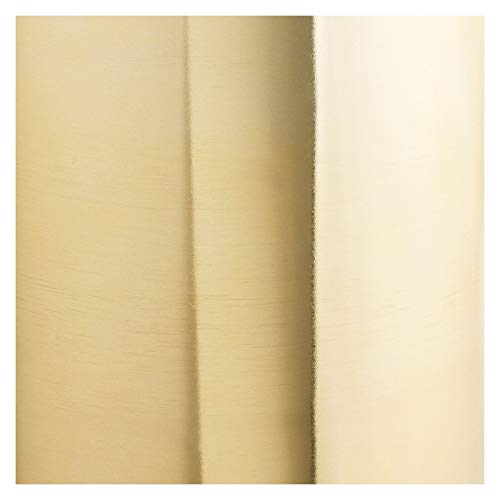 mDesign Metal Free Standing Toilet Paper Holder Stand and Dispenser, with Storage for 3 Spare Rolls - for Bathrooms/Powder Rooms - Holds Mega Rolls - Soft Brass