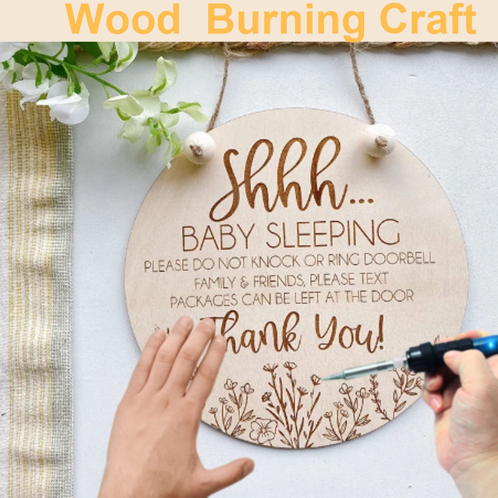 12 Inch Wood Circles for Crafts, 10Pcs Unfinished Wood Rounds for Cricut Projects, Burning, Painting, Door Hanger, DIY St. Patrick's Day Crafts Home Decor(10PCS)