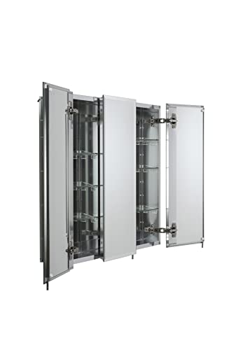 Croydex Loxley 26-Inch x 30-Inch Triple Door Tri-View Cabinet with Hang 'N' Lock Fitting System
