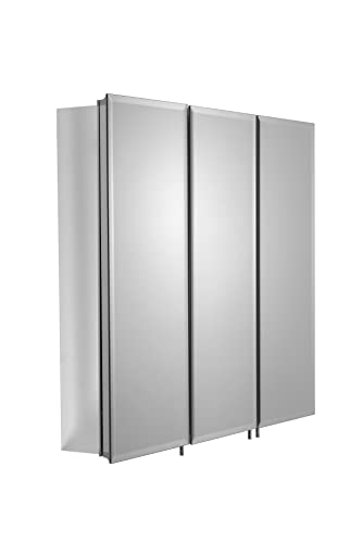 Croydex Loxley 26-Inch x 30-Inch Triple Door Tri-View Cabinet with Hang 'N' Lock Fitting System