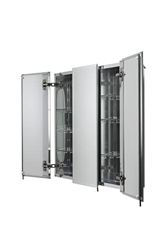 Croydex Loxley 26-Inch x 30-Inch Triple Door Tri-View Cabinet with Hang 'N' Lock Fitting System