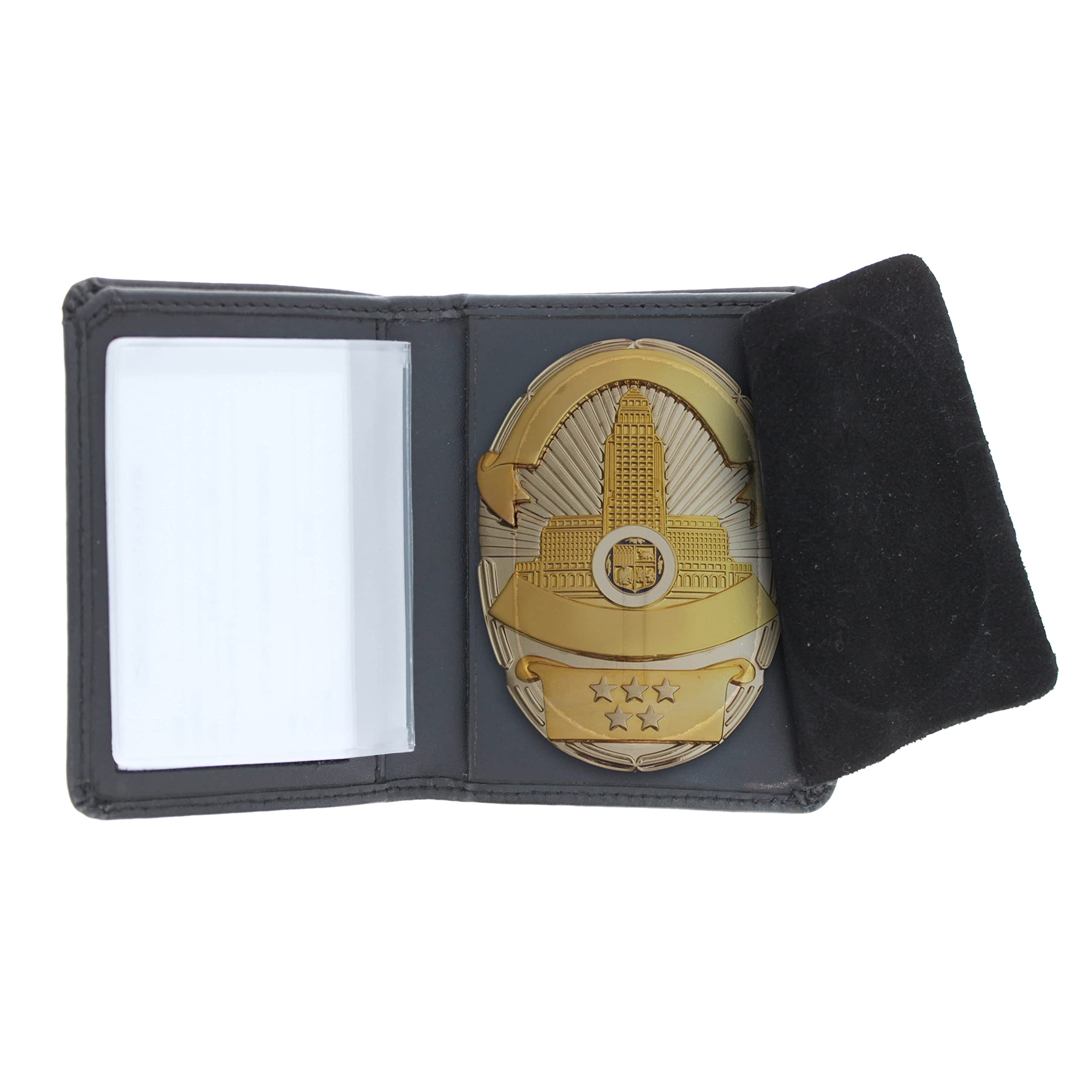 ASR Federal Bifold Leather Credit Card ID Badge Holder Wallet Police Gear, Oval