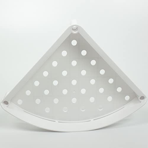 IYAR HOME 3 Tier Shower Caddy Organizer Shelf Rack Corner 12.99 x 9.45 x 28.35 Shower Stands for Inside Bathroom Kitchen Small Space White