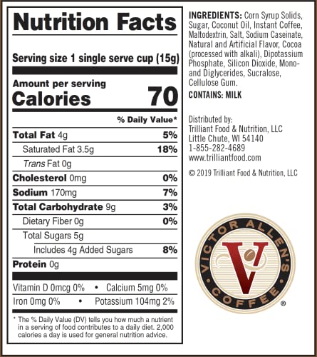 Victor Allen's Coffee French Vanilla Flavored Cappuccino, 42 Count Single Serve Coffee Pods for Keurig K-Cup Brewers (Pack of 2)