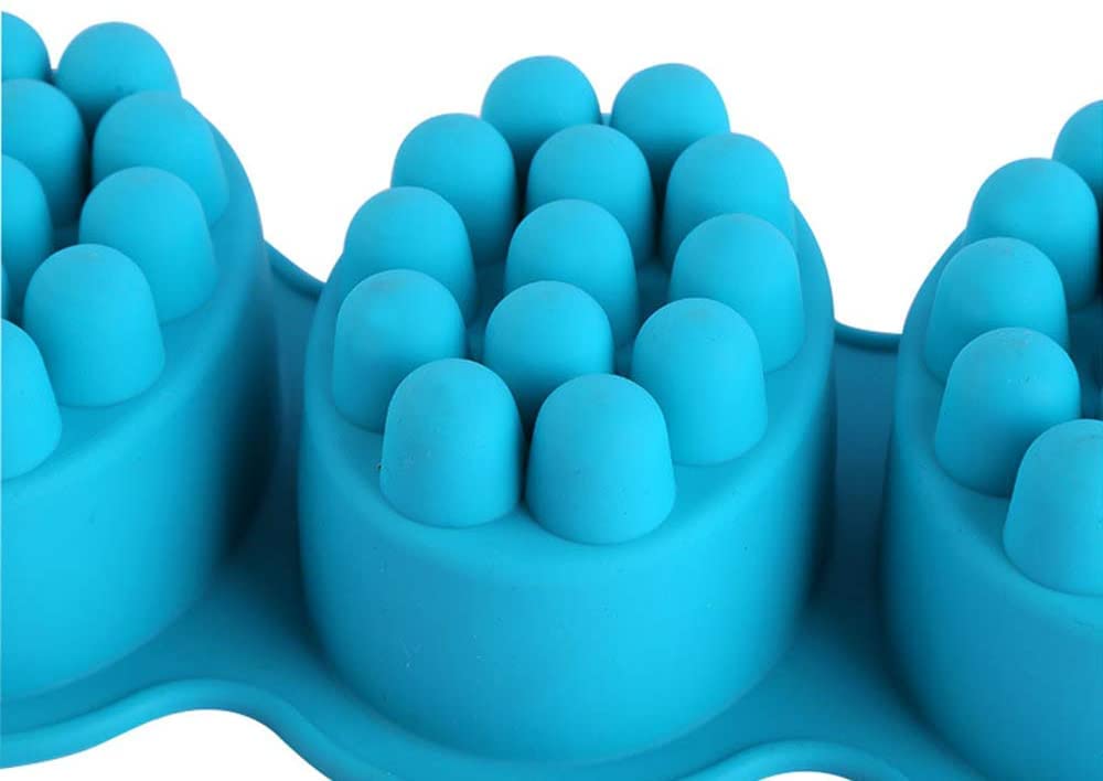 Sdmnsg-T 3D Silicone Massage Bar Soap Molds, Handmade Soap Molds for Soaps Making, Soap Molds for Soap Making - Rectangle, Blue