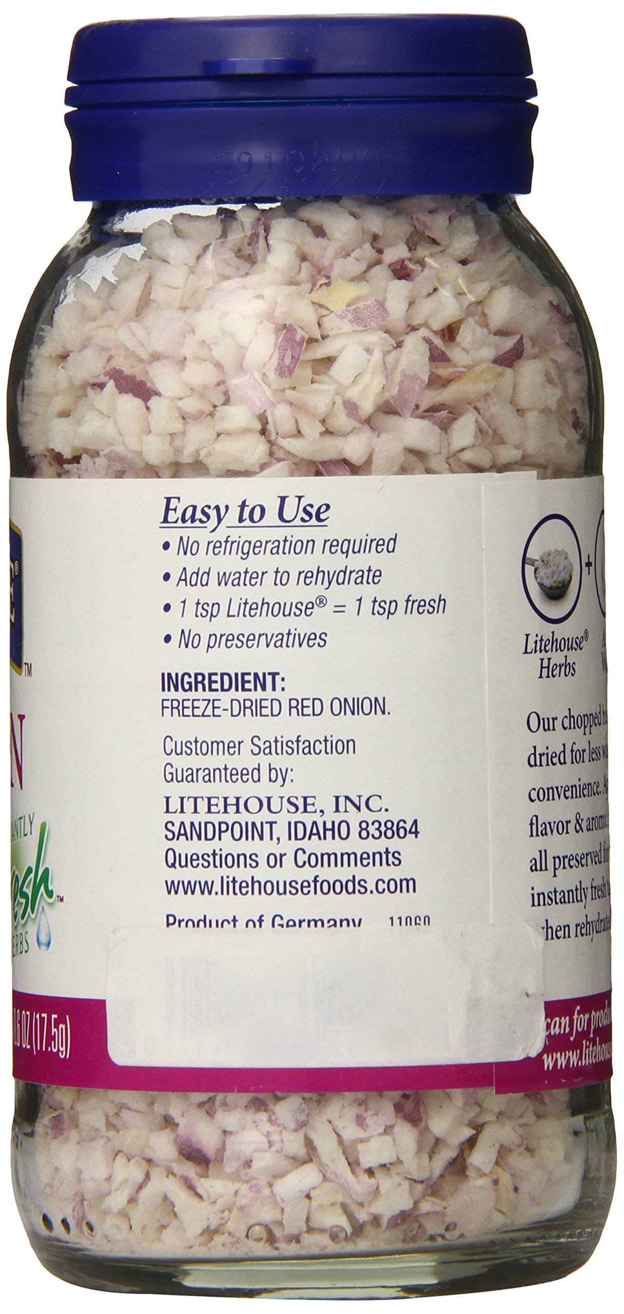 Litehouse Freeze Dried Red Onion, 0.60 Ounce (Pack of 2)